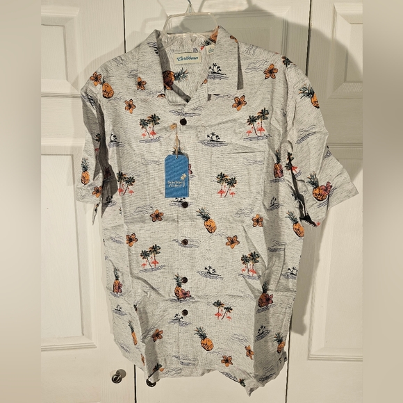 Caribbean | Shirts | New Shirt By Caribbean Hawaiian Sz Large New ...